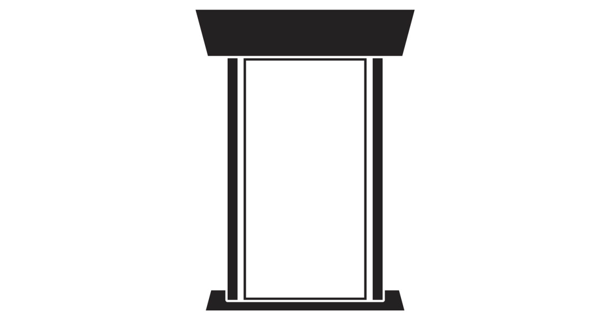 Custom Design Podium Sign PS-1