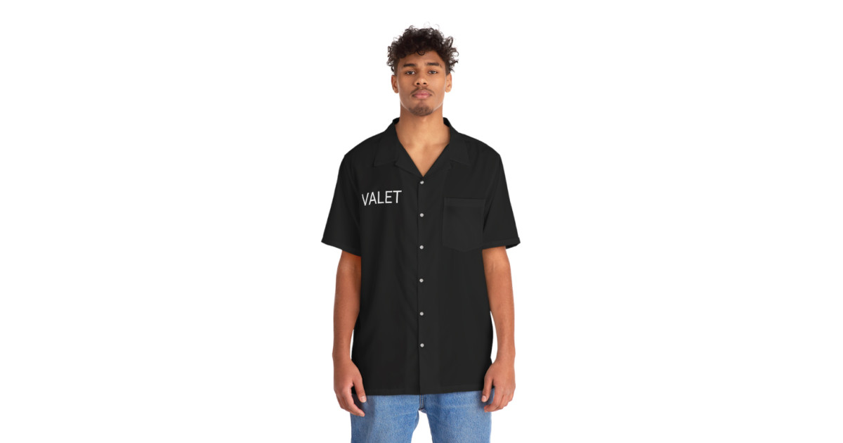 Black Valet parking shirt