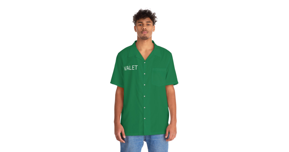 Green Valet parking shirt