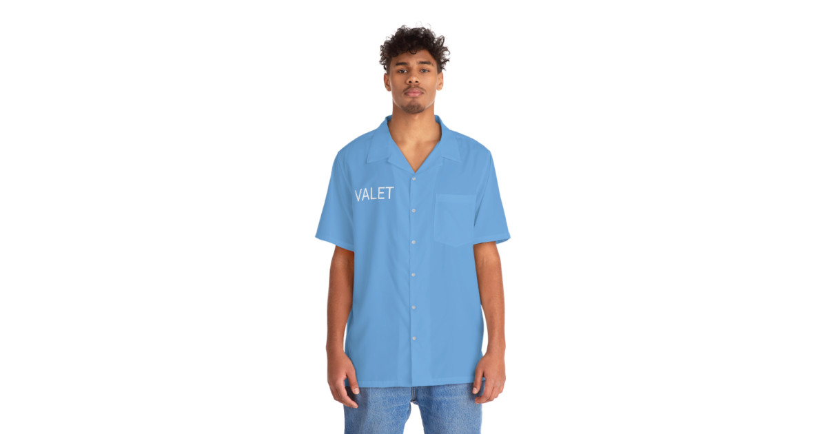Light Blue Valet parking shirt