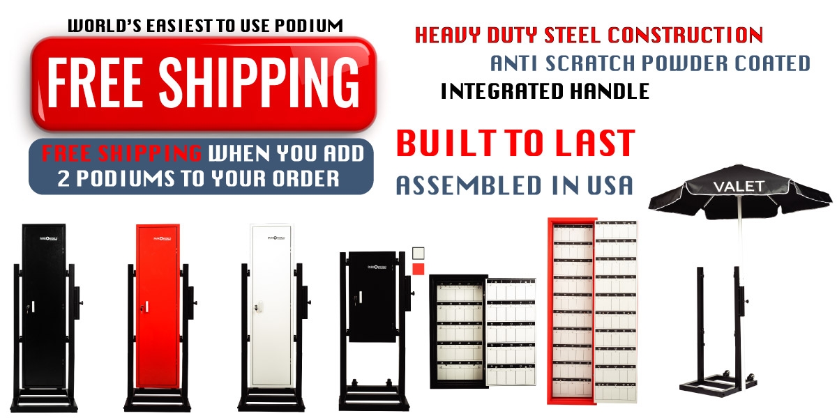 Valet Parking Signs | Valet Parking Podiums | Parking Equipment